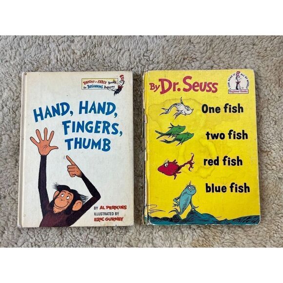 Dr. Seuss | Accents | Vintage 96s Dr Seuss Books Hand Handfingers Thumb ...